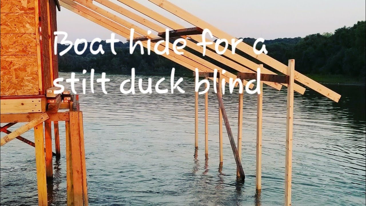 Building a Boat Hide for Stilt Duck Blind - YouTube