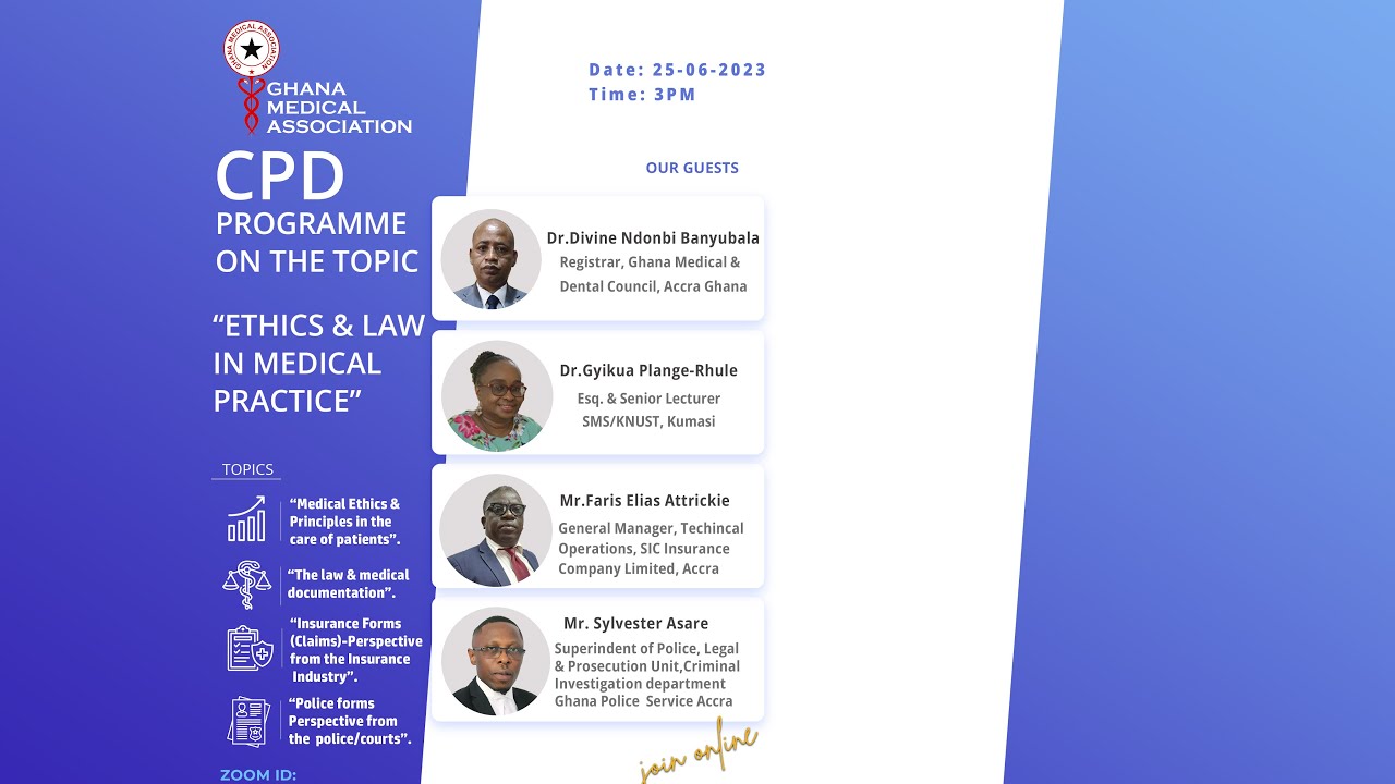 CPD ON ETHICS AND LAW IN MEDICAL PRACTICE - YouTube