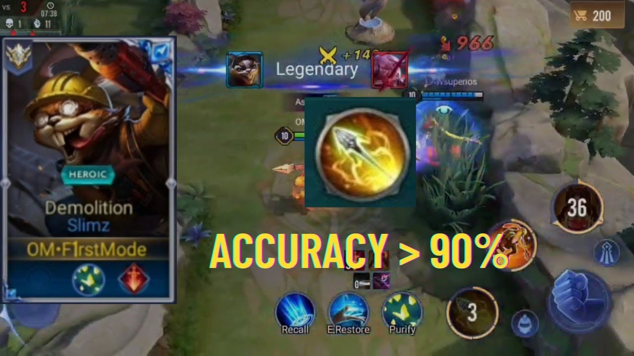 [AOV] - Slimz Flying Spear Accuracy 90% | Arena Of Valor Indonesia ...