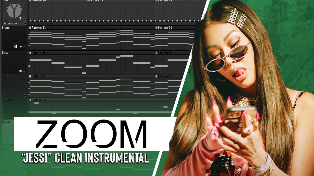 ZOOM - JESSI [ Clean Instrumental With Karaoke Lyrics ] ( Clean Remake ...