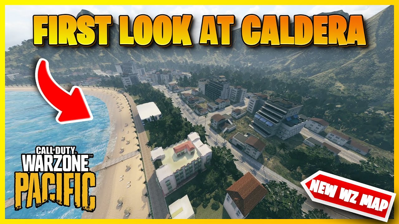 First In-game Look at the New Warzone Pacific Map - CALDERA Revealed ...