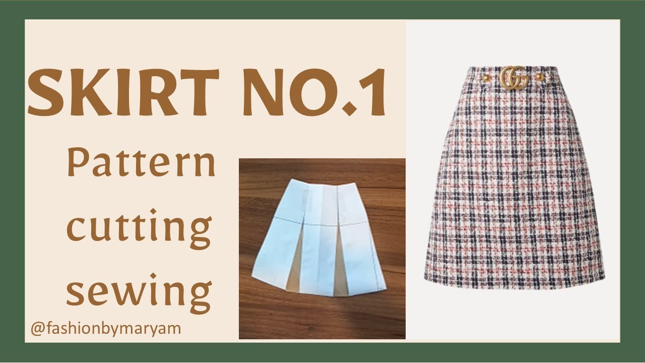 SKIRT NO.1 PATTERN/ step-by-step tutorial #sewing #skirts #tutorial #pattern #sewingpatterns ...