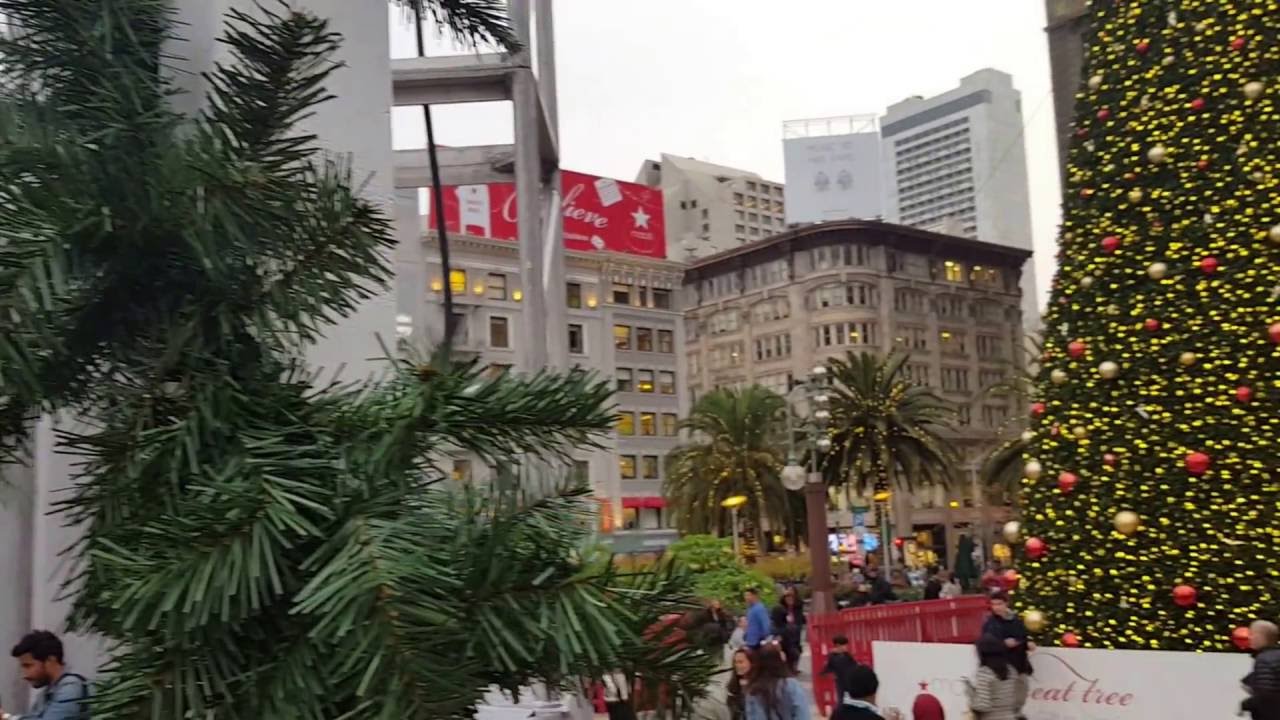 Christmas at Union Square San Francisco - YouTube
