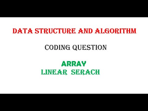2 linear search in data structure - YouTube