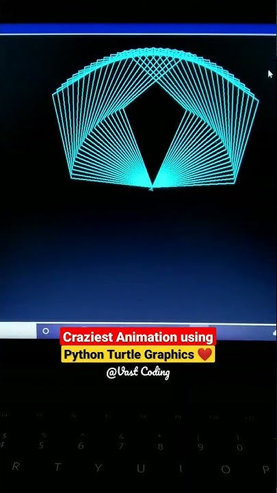 Crazy Animation using Python Turtle Graphics 🔥 Wait till end ️ @VastCoding - YouTube