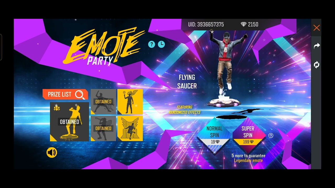 5th Anniversary Emote Party event All Emote Spin || Throne Emote Spin ...