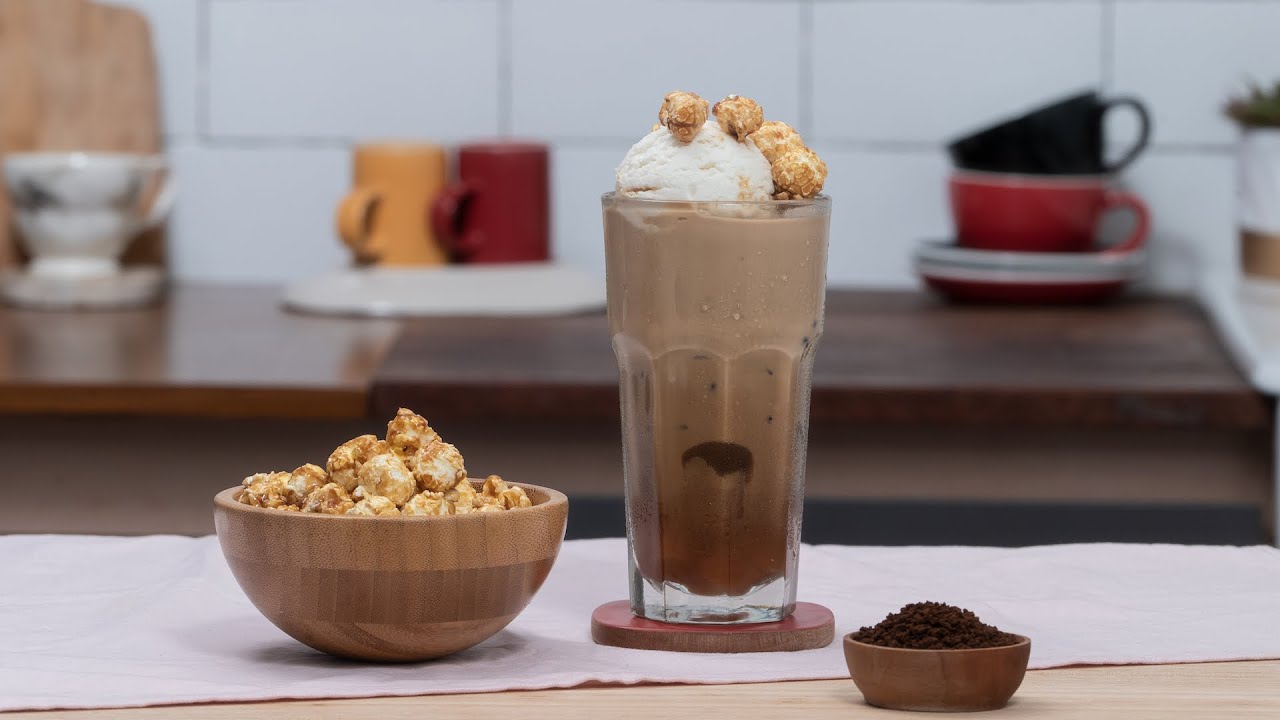 Es Kopi Popcorn Karamel - YouTube