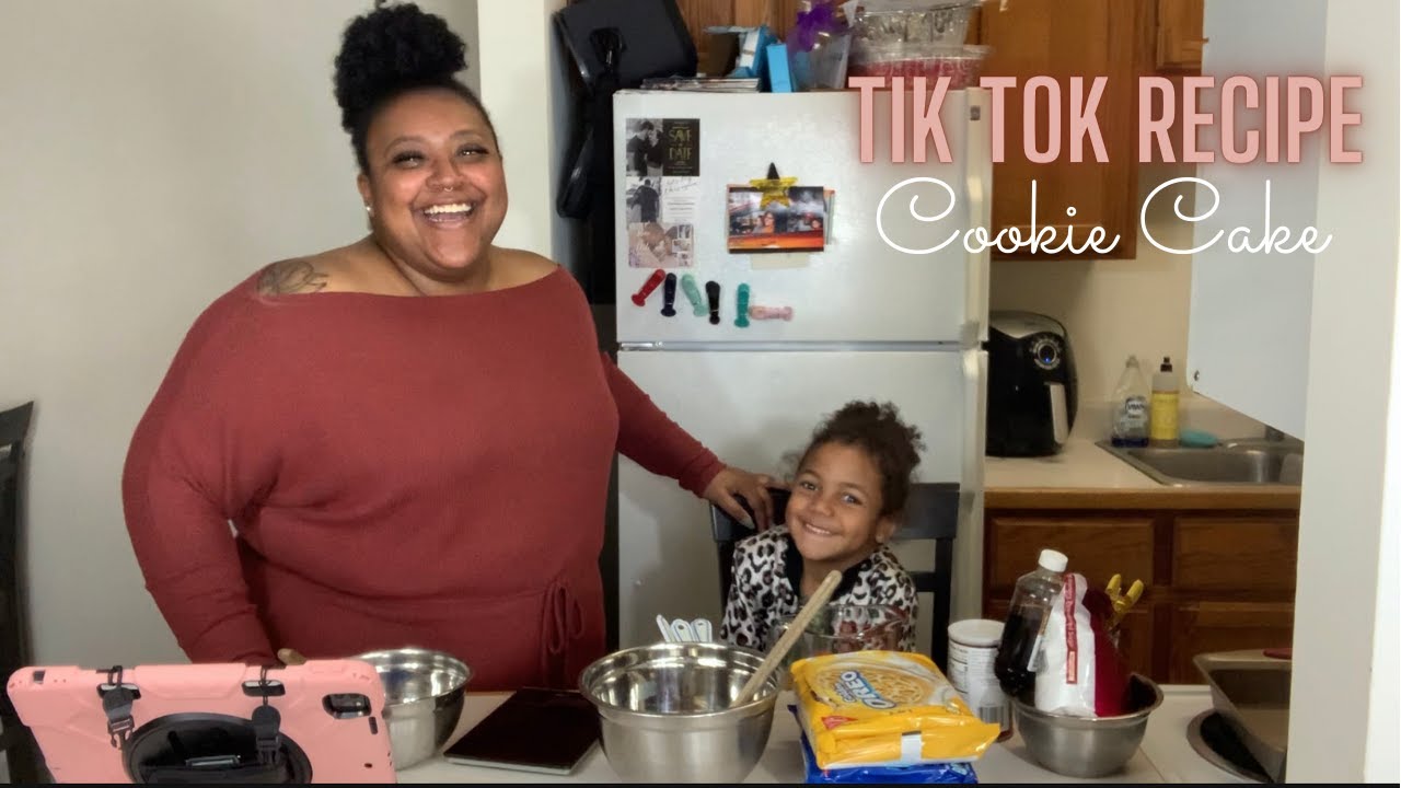 Tik Tok Recipe | 3 Ingredient Cookie Cake - YouTube