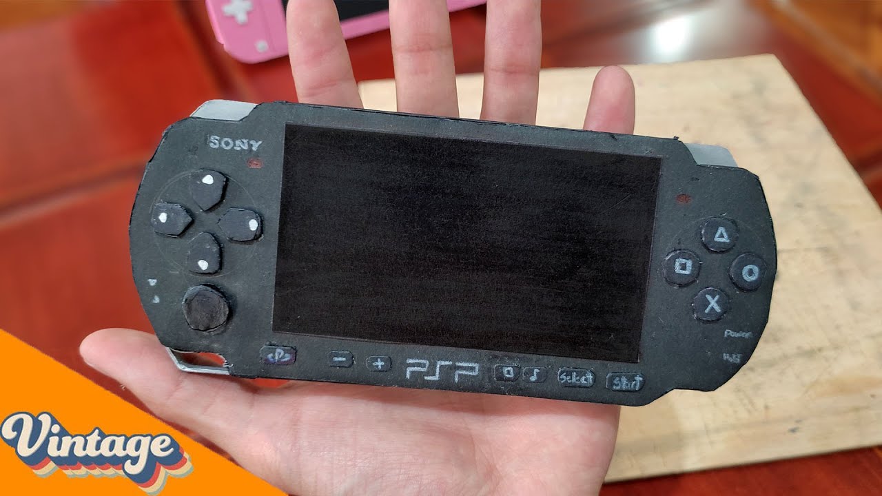 Sony PSP (PlayStation Portable) de Cartón --REVIEW VINTAGE-- - YouTube