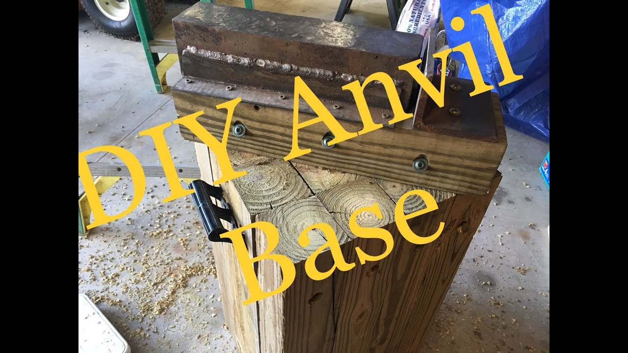 How to Build a Homemade Anvil Base - YouTube