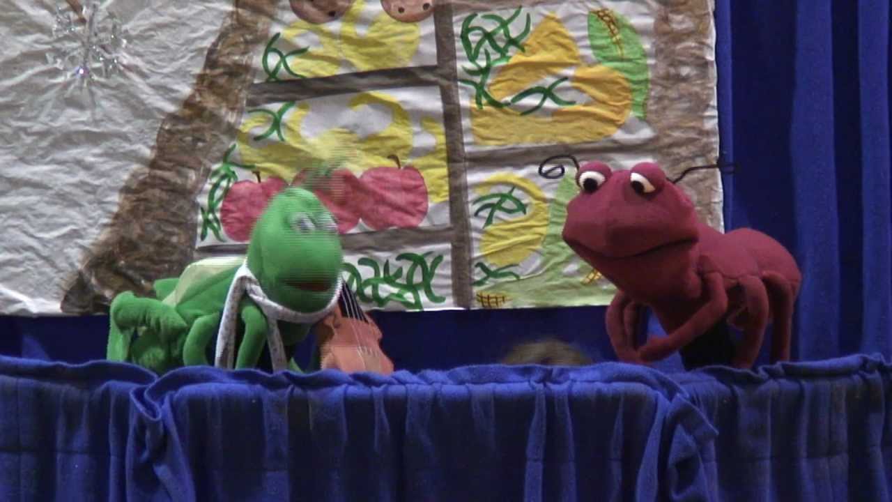 Ant and Grasshopper - Puppet Show - YouTube