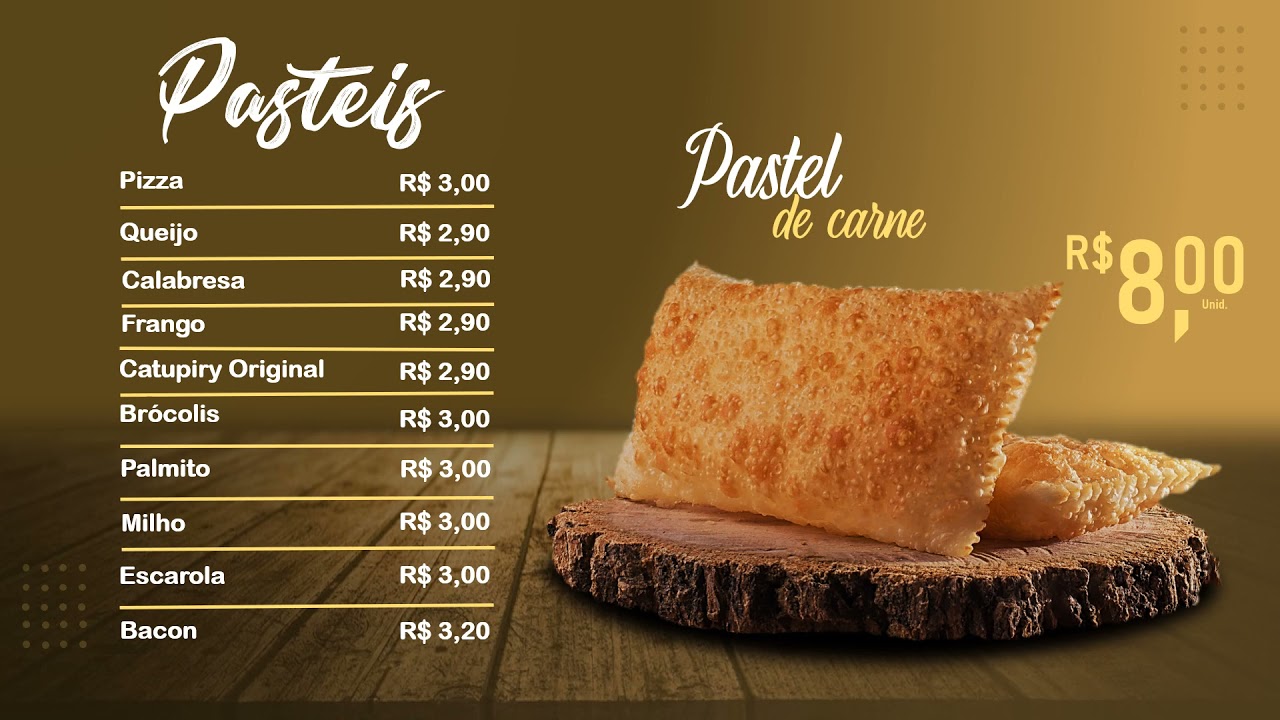 Menu Digital para pastelaria e Lojas de salgados - Fábrica de Menus ...