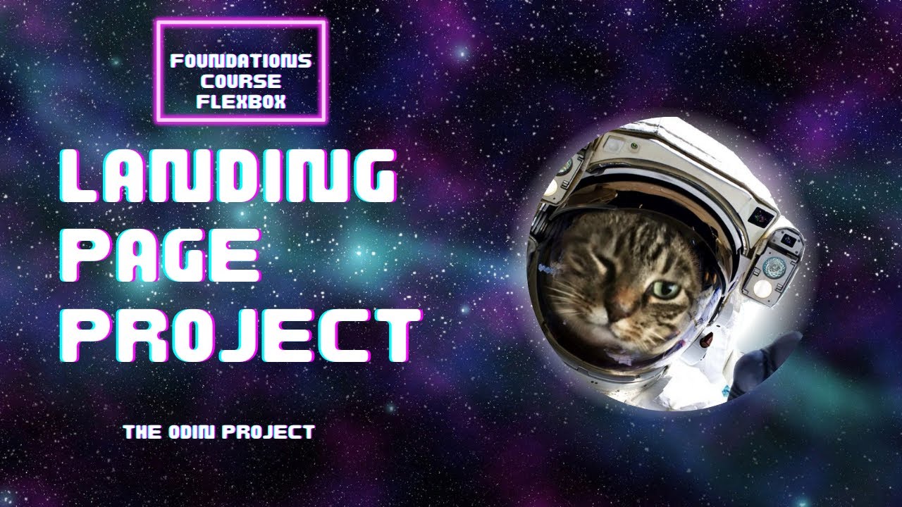 Landing Page Odin Project Flexbox Foundations Course Youtube