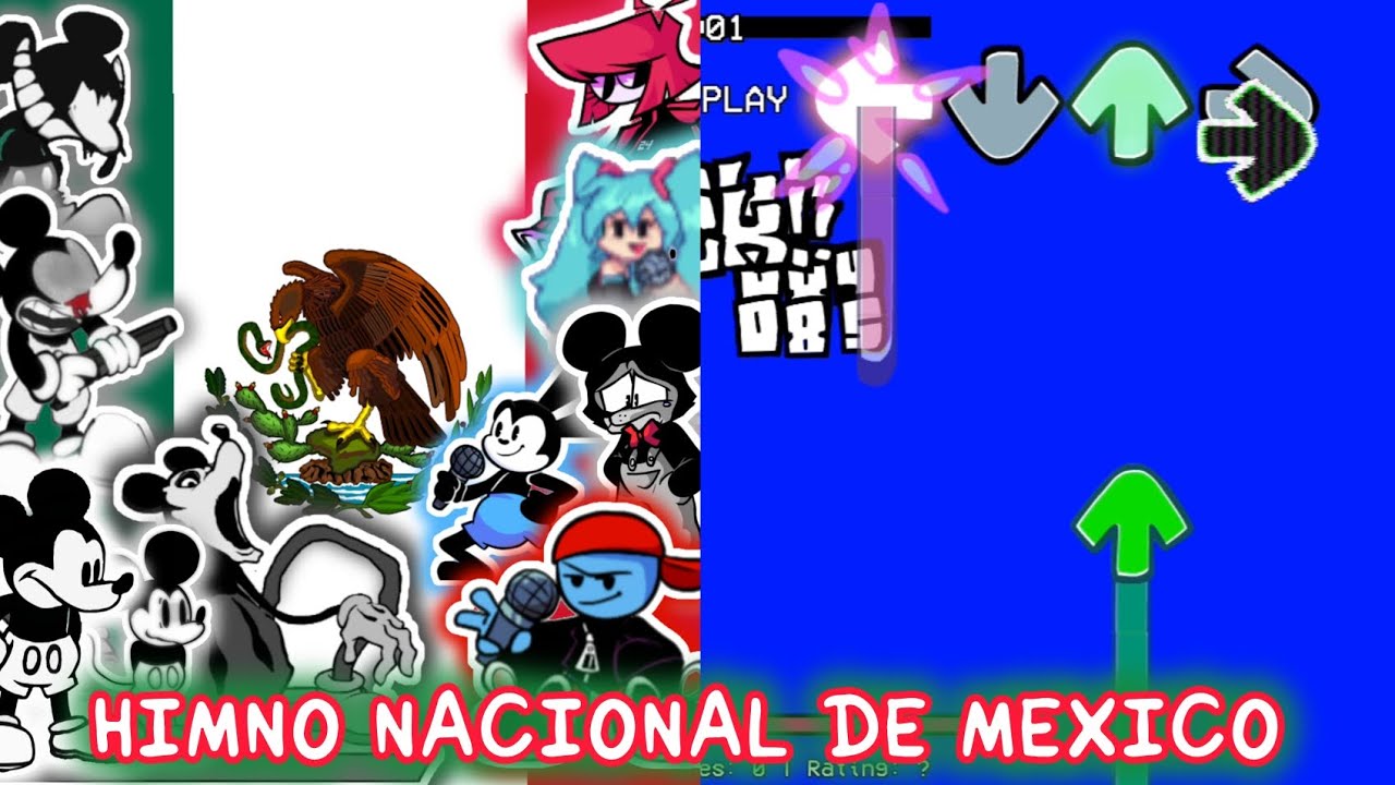 [HIMNO NACIONAL DE MÉXICO] Diferentes Personajes de FNF Cantan ...