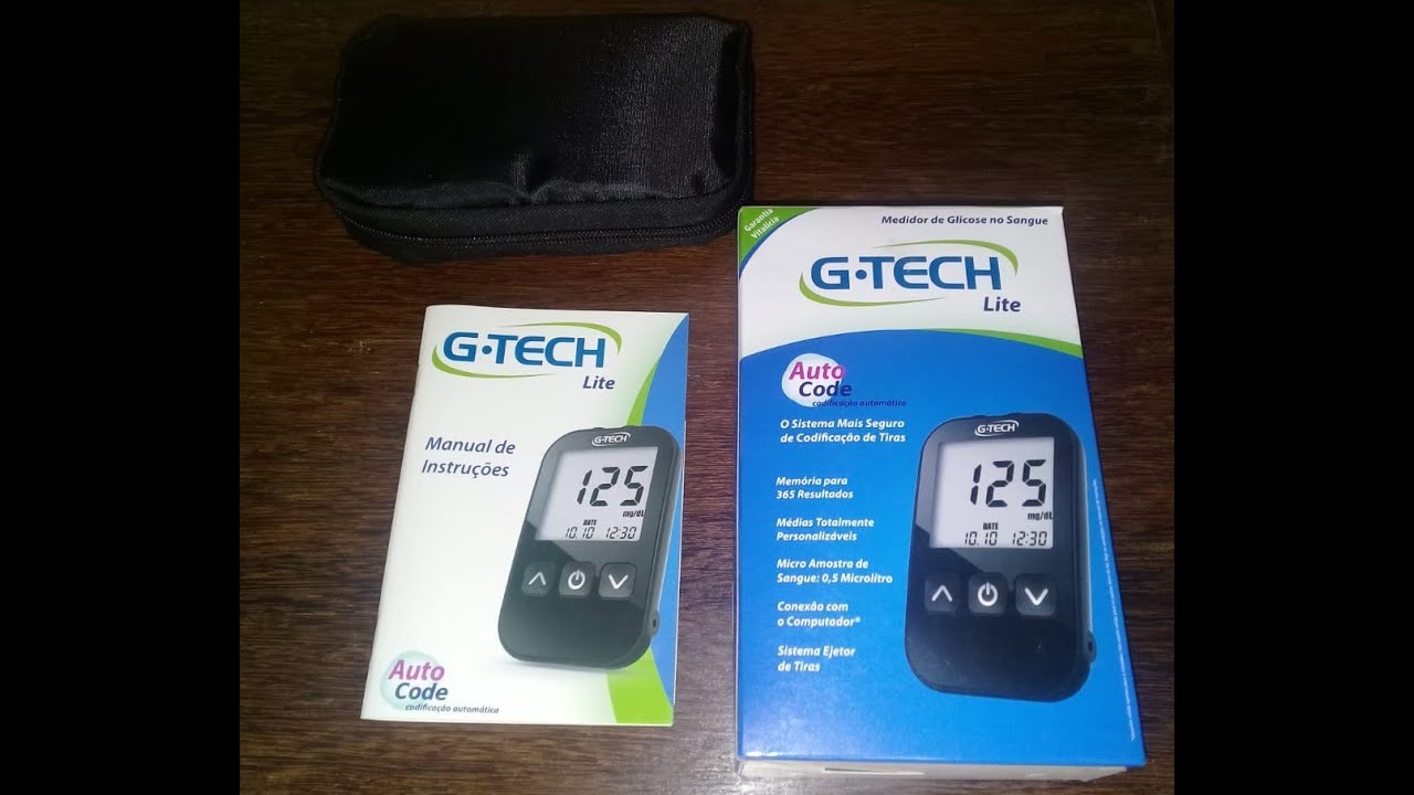 Glicosímetro G-Tech Lite / Free Lite - YouTube