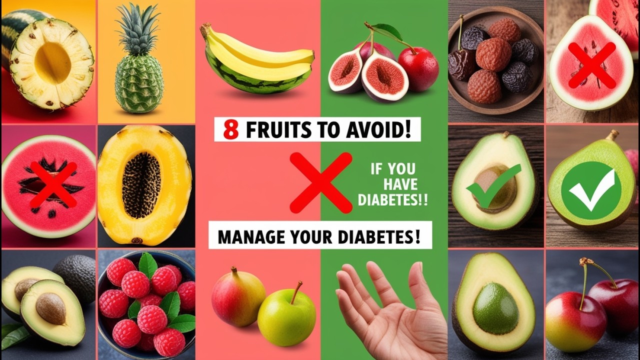 8 Fruits to AVOID If You Have Diabetes! 🛑 | Shocking Fruits That SPIKE ...