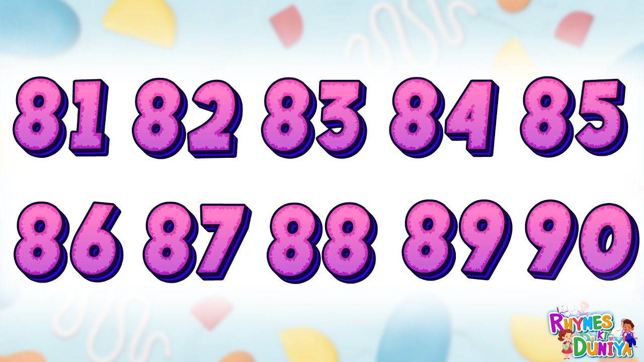 One two three, kids rhymes, 123 Numbers, 1 to 100 counting, learn to ...