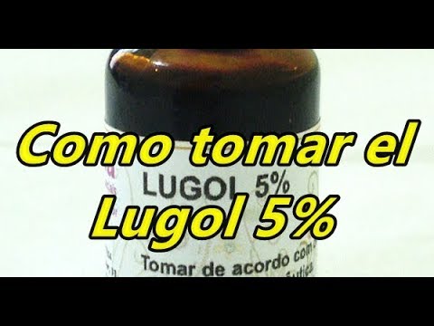 Como tomar el LUGOL 5% - YouTube
