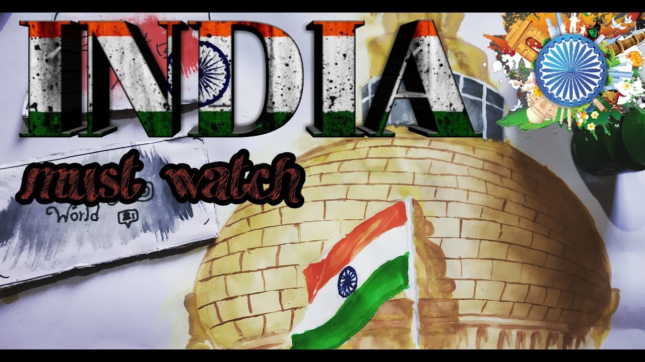 Must watch #how to draw Indian sansad₹₹#ruchiket art tech - YouTube