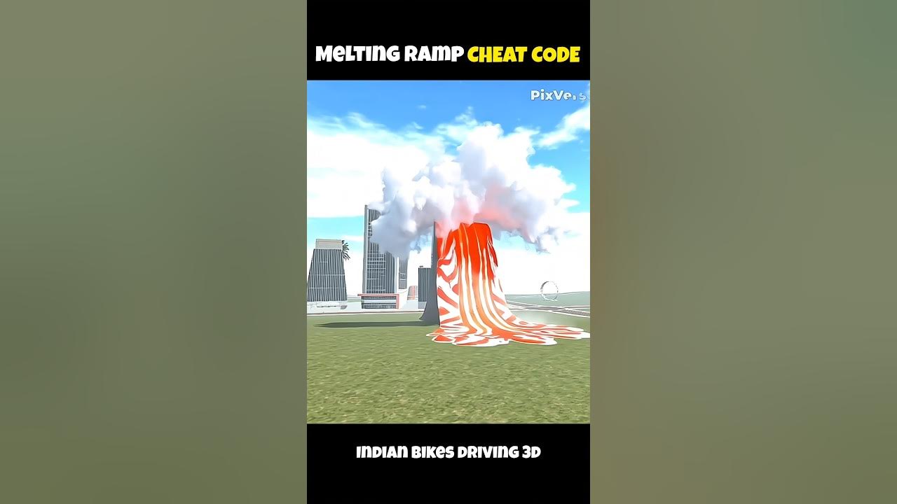 MELTING RAMP CHEAT CODE 🤔 |Indian Bikes Driving 3d 🎉 | #shorts - YouTube