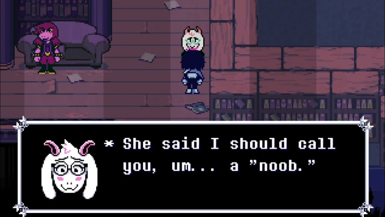 Ralsei calls Kris and Susie noobs - YouTube