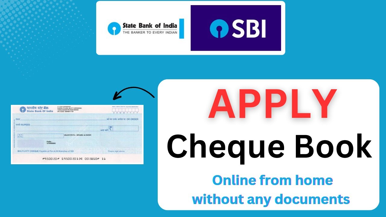 How to Apply SBI cheque book from home || Online service || SBI ...