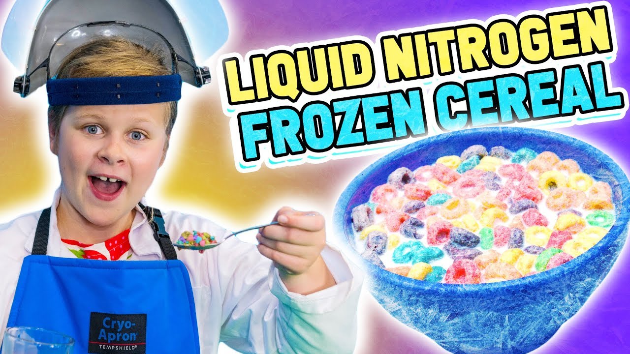 The Assistant Makes Frozen Cereal with Liquid Nitrogen Fun with Science ...