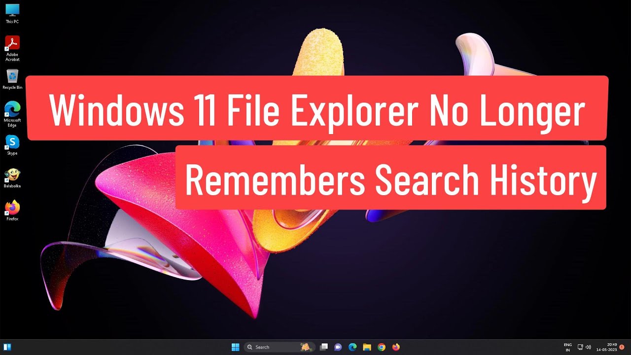 Windows 11 File Explorer No Longer Remembers Search History How to ...