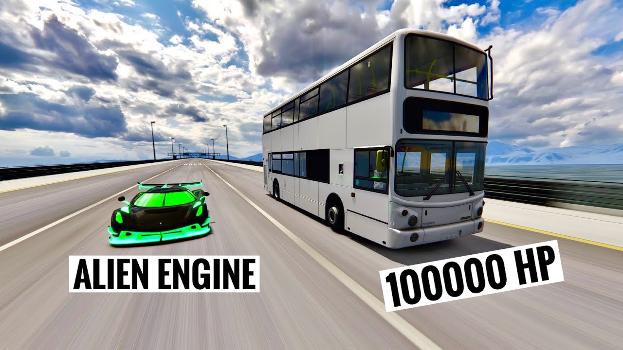 Koenigsegg Jesko Alien Engine vs Monster Bus 100000 HP at Special Stage ...
