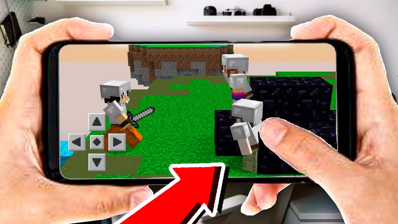 JOGUEI BED WARS do MINECRAFT pelo CELULAR !! - YouTube
