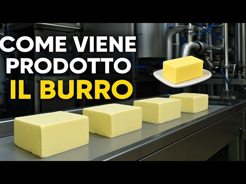 Come viene prodotto il BURRO nelle moderne fabbriche – Processo completo