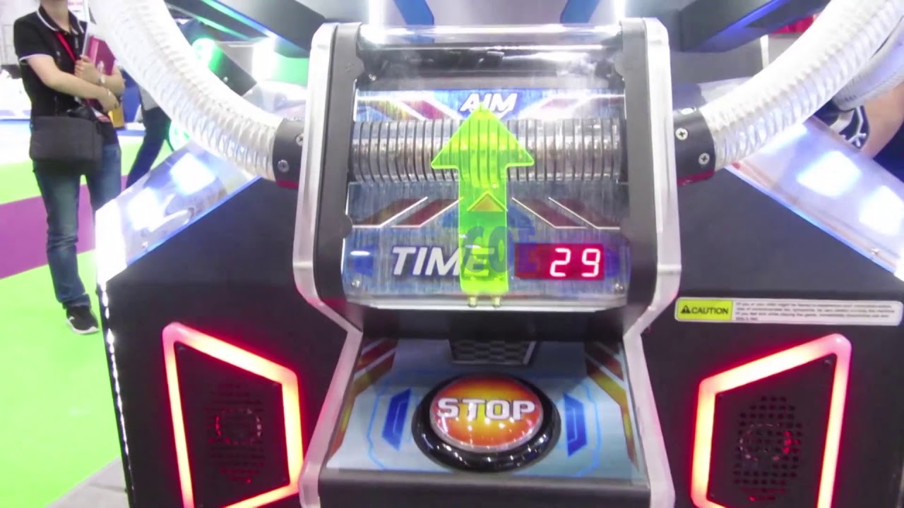 Cyclotron Skill Test Ticket Redemption Arcade machine - YouTube