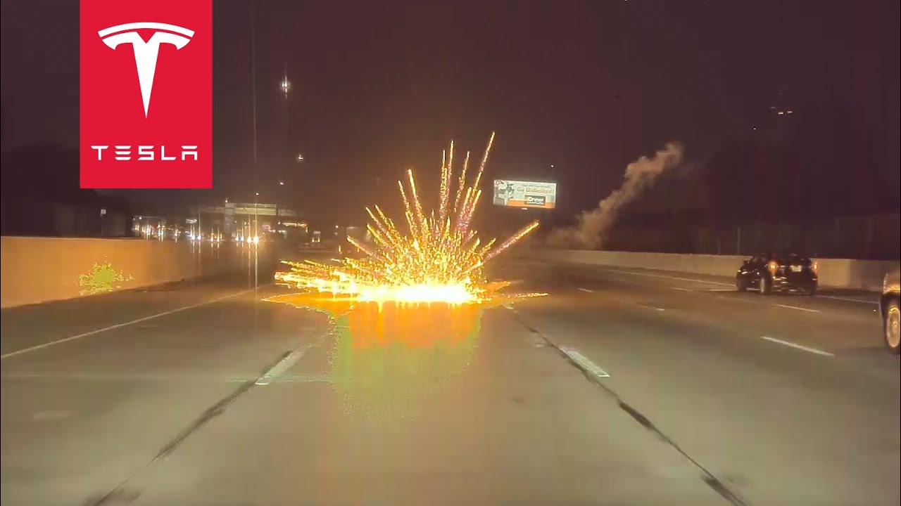 INSANE FIREWORKS FAILS CAUGHT ON TESLA DASH CAM - YouTube