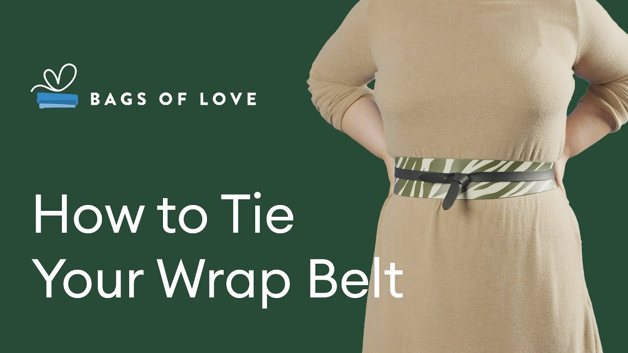 How to Tie Your Personalized Wrap Belt - YouTube