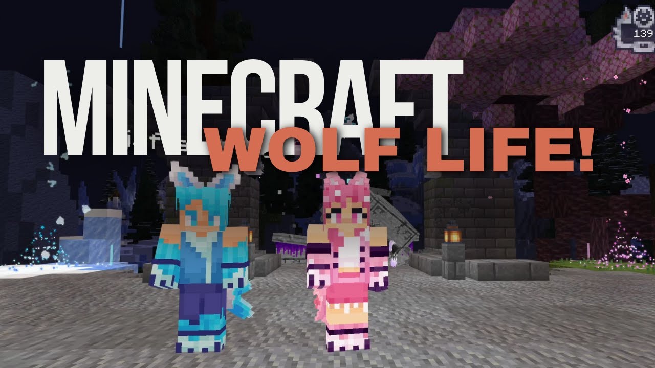 Minecraft but... We're WOLVES?! #minecraft - YouTube