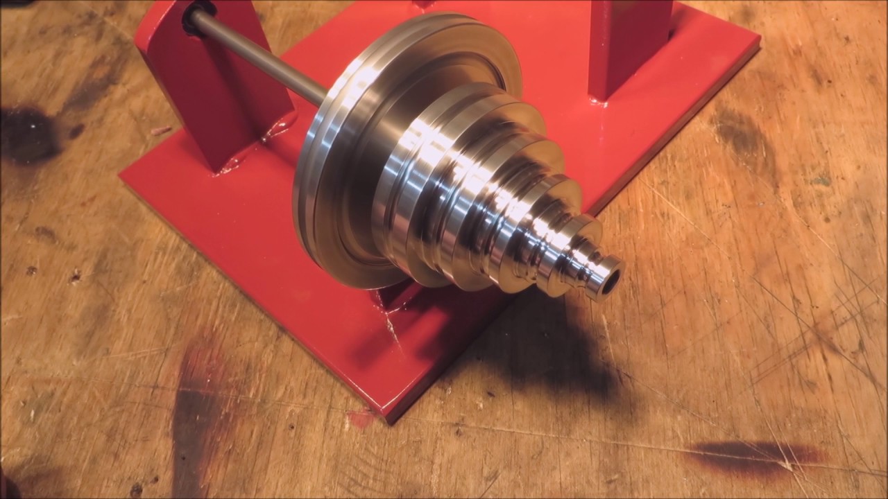 Model Toy Steam Engine Pulley Running True Test - YouTube