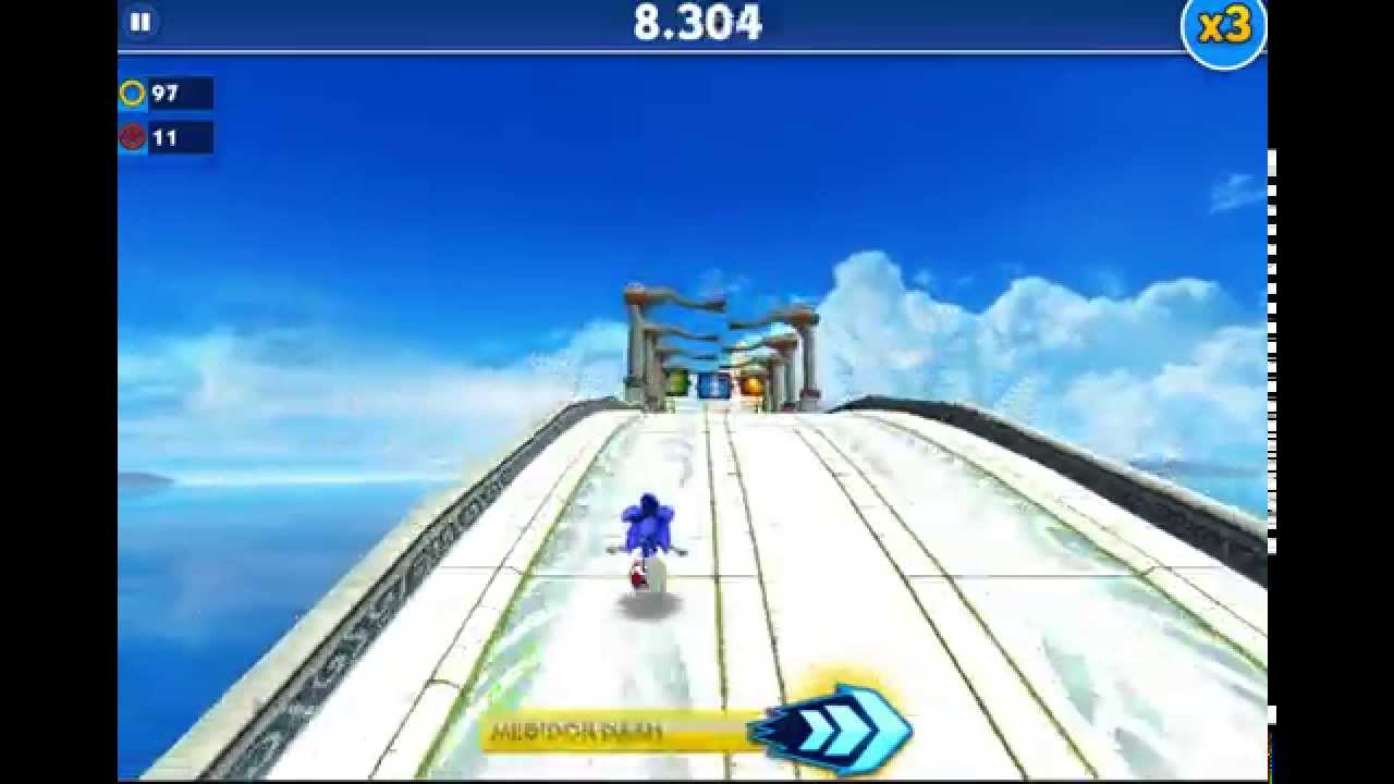 SONIC DASH juego gratis de windows 10 market - Primer juego - YouTube