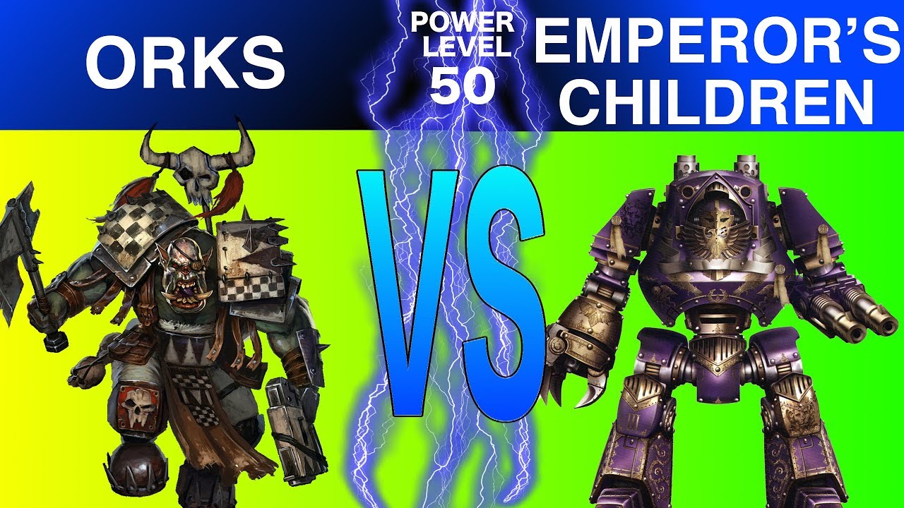 Warhammer 40k 8th Edition Live Battle Report Orks Vs Emperors Children ...
