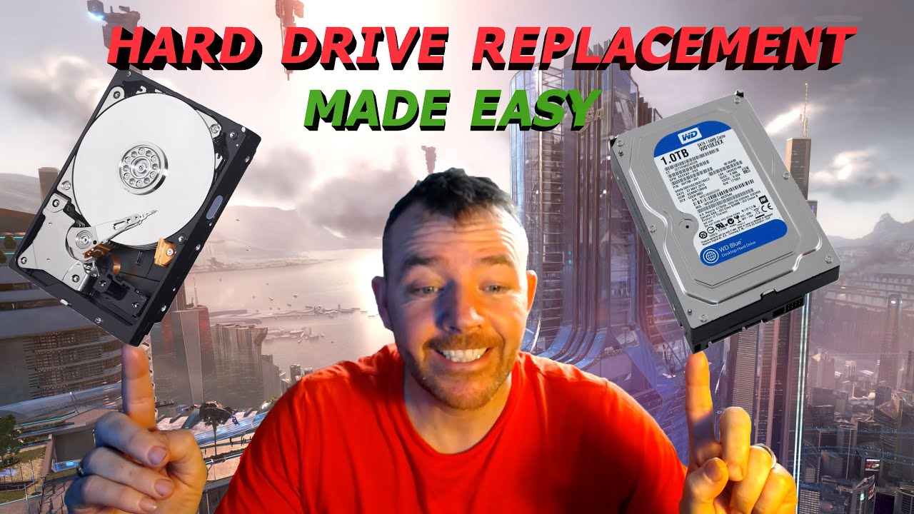 HOW TO INSTALL OR CHANGE A PC HARD DRIVE - YouTube