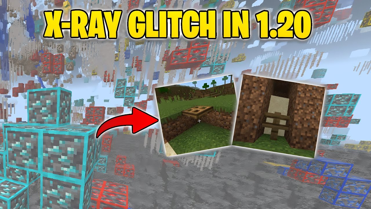 X-RAY GLITCH FOR MINECRAFT PE 1.20.40 | Without Mod - YouTube