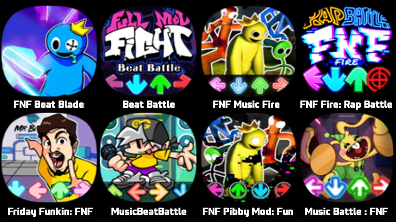 FNF Rainbow Friends, FNF Beat Blade, Beat Battle, Raptime Battle, Music ...