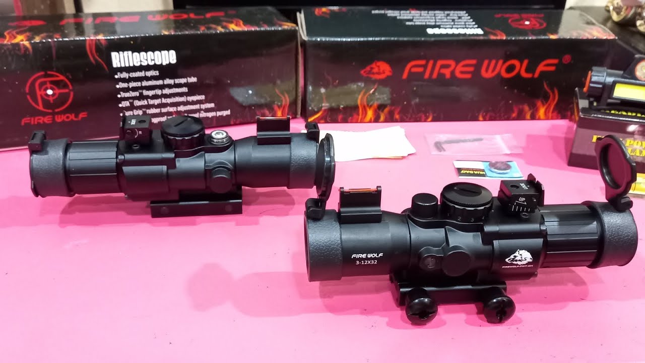 กล้องติดปืน กล้องยิงเร็ว fire wolf 3-12×32 กล้องติดปืนยาว ปุ๊ คลองถมพลาซ่า ( 2590.-) - YouTube