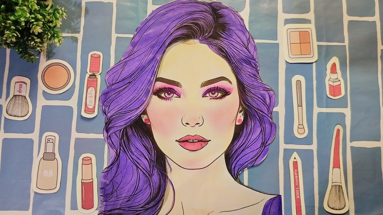 💄asmr Paper Doll Makeup Diy💄 Asmr Paper Doll How To Make Paper Doll