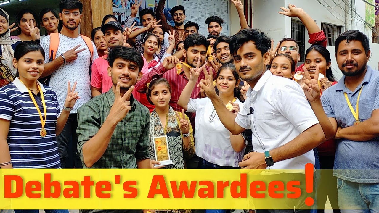 Debate's Awardees | Batch B vs C Debate competition winner | Spoken ...