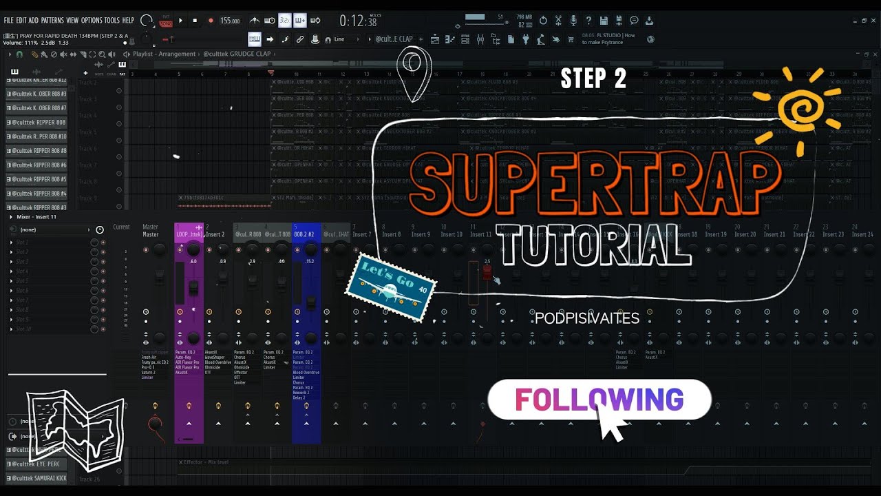 Russian Supertrap Tutorial [Breakdown] How to make Hitek, GrimBrxzy Type Beat | Как делать ...