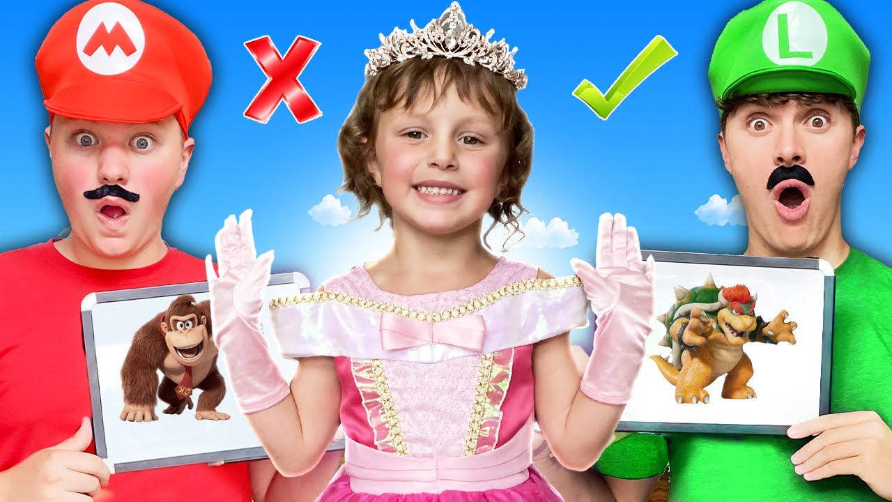 WHO Knows SUPER MARIO BROS. Better? MARIO vs LUIGI to Save PRINCESS ...