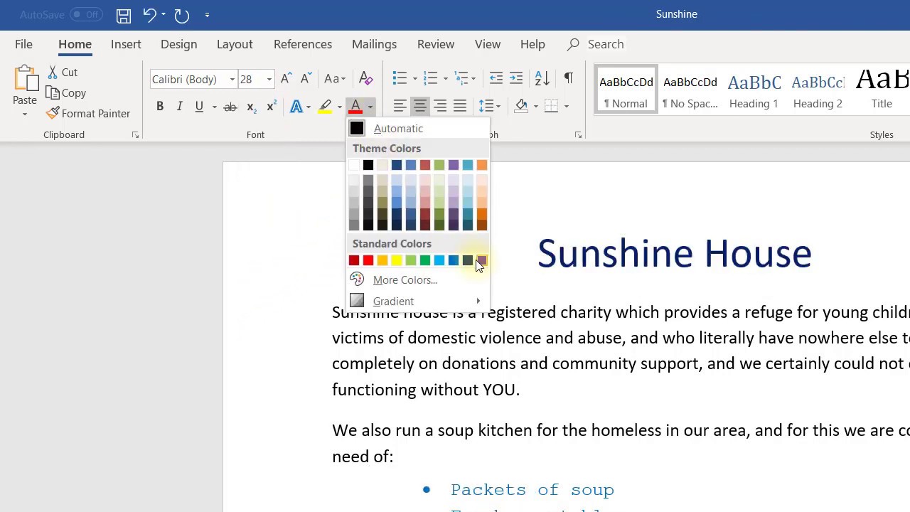 Basic formatting with the Font group - YouTube