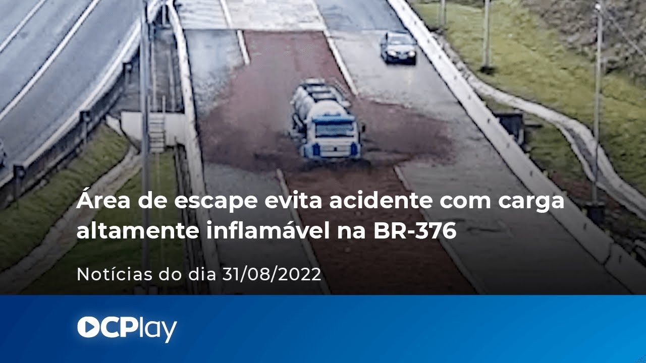 Área de escape evita acidente com carga altamente inflamável na BR-376 ...