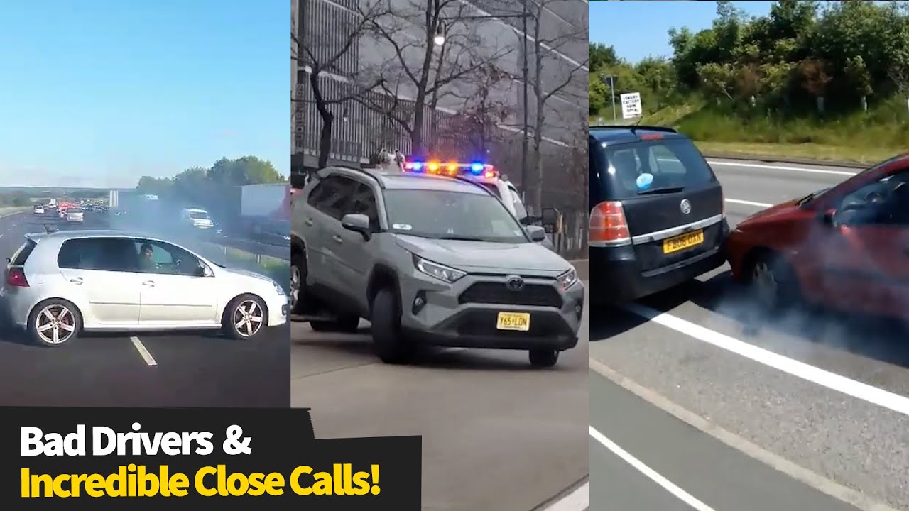 Bad Drivers And INCREDIBLE Close Calls Caught On Camera - YouTube
