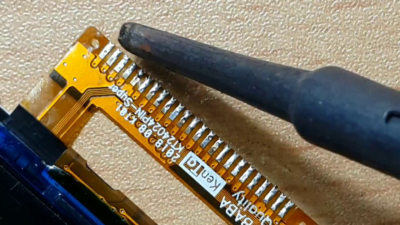 Broken china phone LCD repair mPhone - YouTube